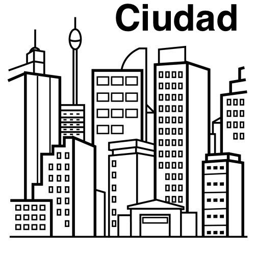 Dibujos de ciudad para colorear - Imagui