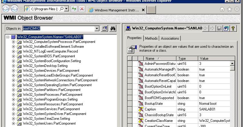 WMI Object Class and WMI Administrative Tools ~ Santhosh Sivarajan's Blog