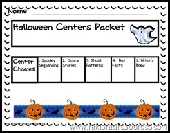 Simply Centers: Halloween Centers Packet