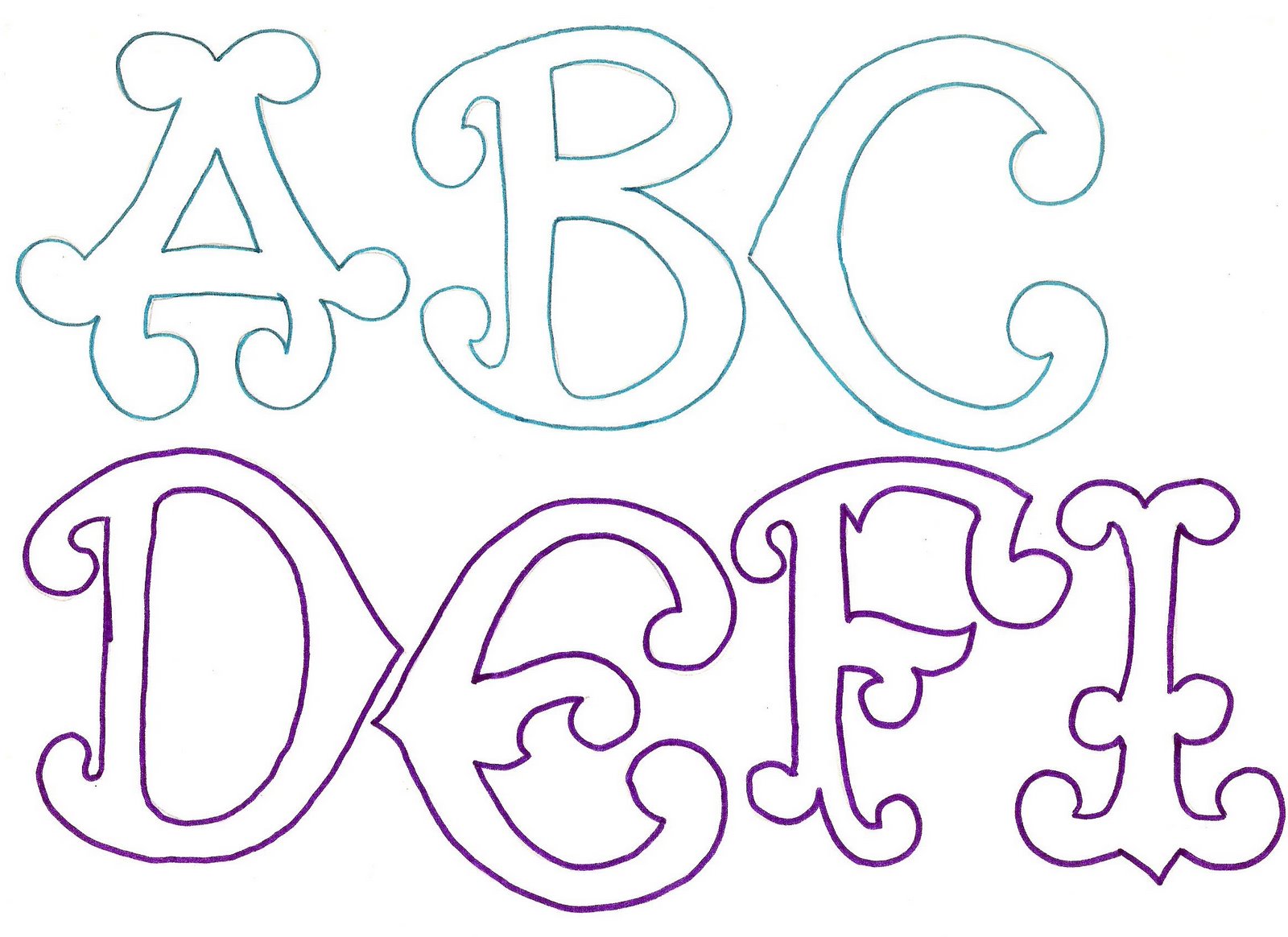 Letras par carteles - Imagui