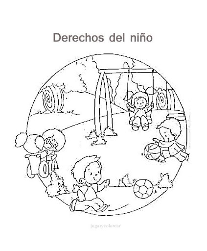 Láminas para colorear de los derechos del niño - Imagui