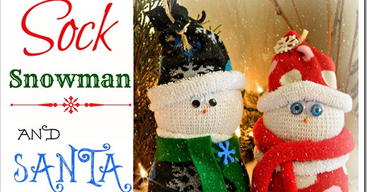 Recaptured Charm: Sock Snowman & Santa