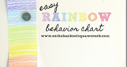 Easy Rainbow Behavior Chart | Katie Olthoff