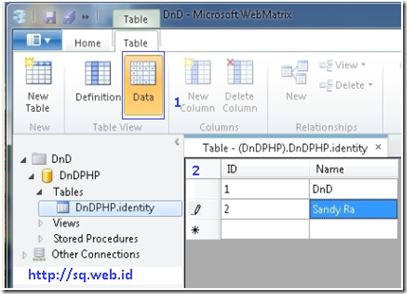 Creating and Configuring MySQL Database With WebMatrix – A. Sidiq Purnomo