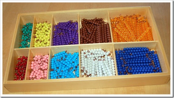Montessori Items for Sale: Decanomial Bead Bar Box