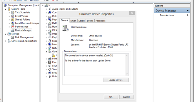 MPECS Inc. Blog: Windows 8: Unknown Device Intel LPC Interface Controller - NTN0530
