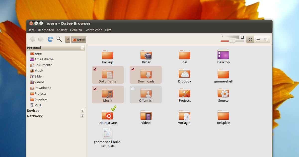 First Nautilus File Selection Mockups [For Use With Single Click To Open Files / Folders] ~ Web ...