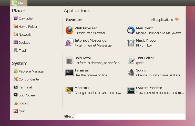 Install Linux Mint Main Menu (MintMenu) In Ubuntu From A PPA ~ Web Upd8: Ubuntu / Linux blog