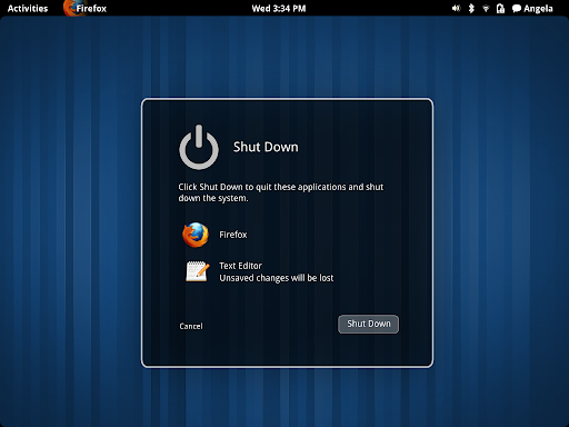 GNOME Shell Log Out And Shut Down Mockups ~ Web Upd8: Ubuntu / Linux blog