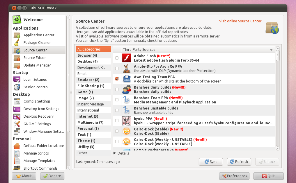 Ubuntu Tweak 0.5.7 Released With New / Updated PPAs For Ubuntu 10.10 Maverick Meerkat ~ Web Upd8 ...