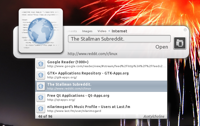 Zeitgeist Extension For Chrome To Use With Synapse [.crx] ~ Web Upd8: Ubuntu / Linux blog
