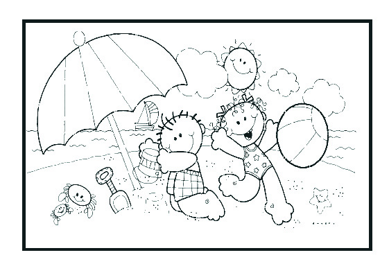 DIBUJOS DEL VERANO PARA IMPRIMIR Y COLOREAR