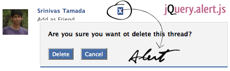 Facebook Style Alert Confirm Box with jQuery and CSS.