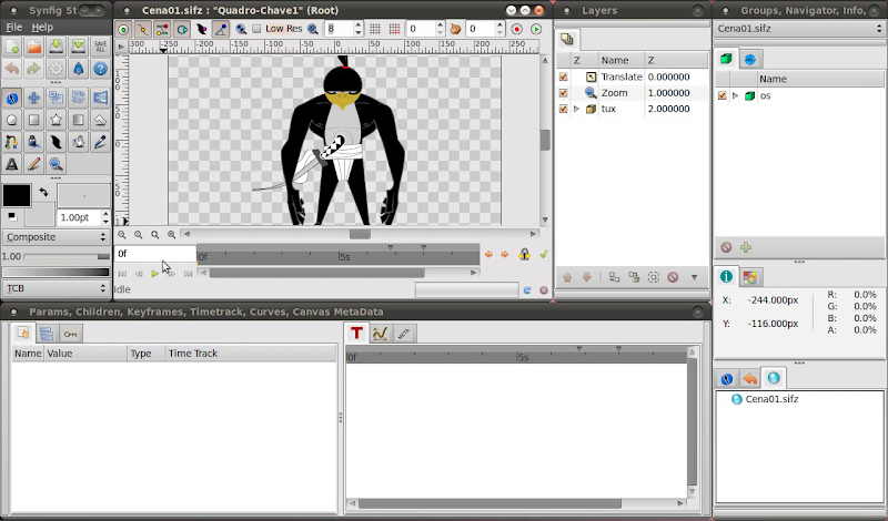 Short movie - Tux ninja - Gimp, inkscape and Synfig. - Work in progress - Synfig Forums