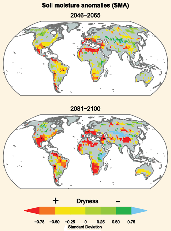Graph of the Day: Projected Soil Moisture Anomalies, 2046-2100 ...