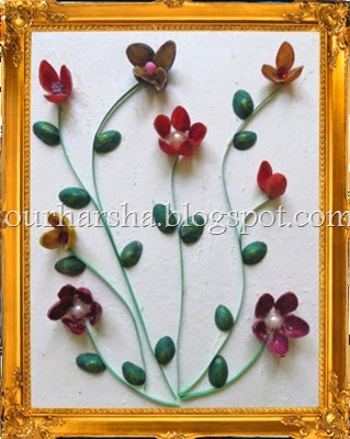 ::My Hobbies::: DIY : 3D Pistachio (Pista) Shells Flowers