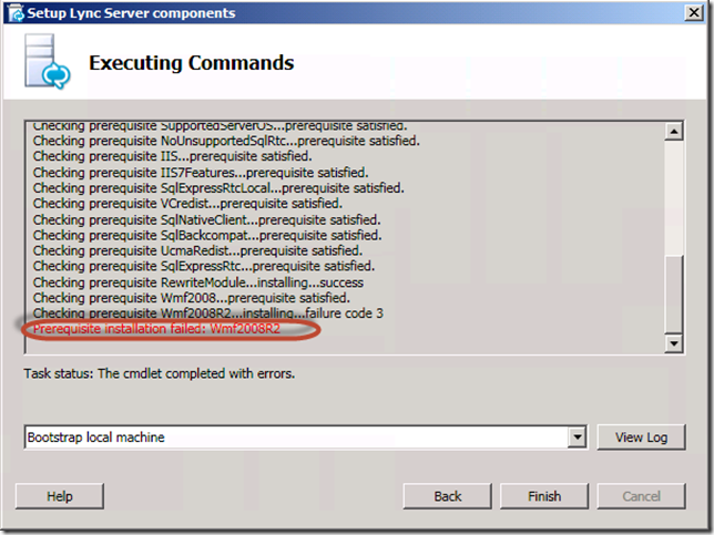 It Guy Diaries Lync Server 2010 Installation Error “ Prerequisite Installation Failed Wmf2008r2” 