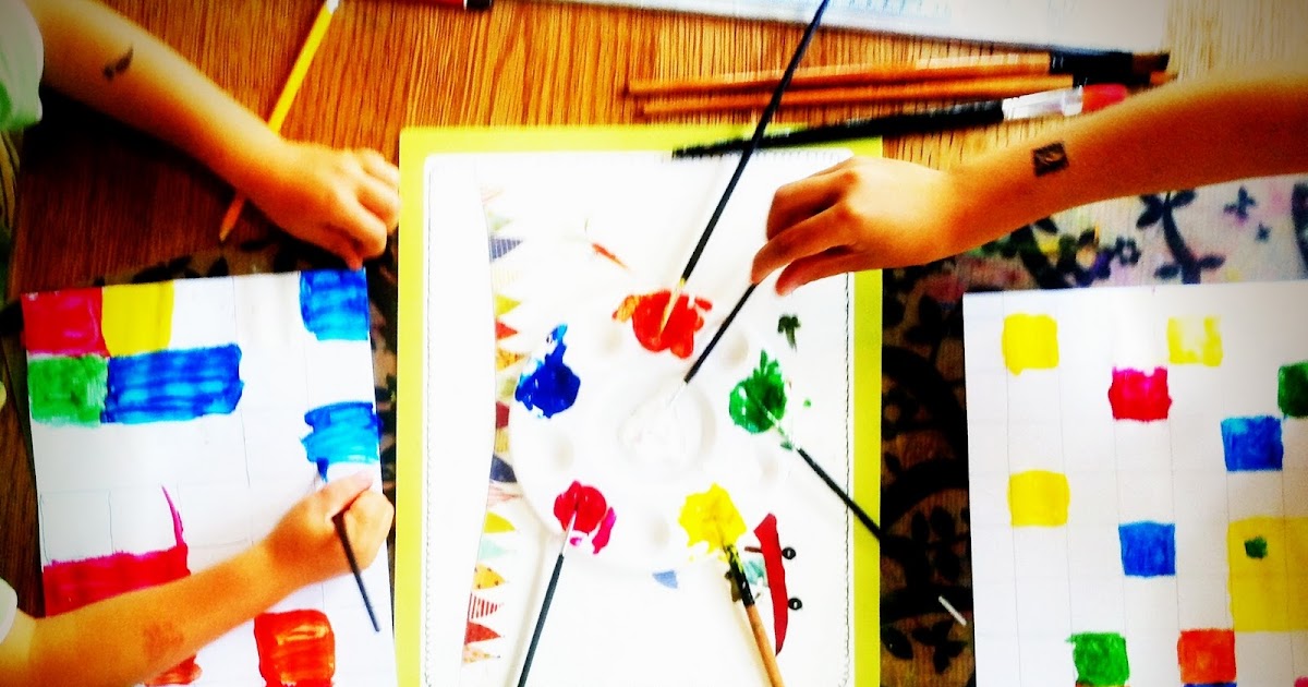 Lego inspired painting