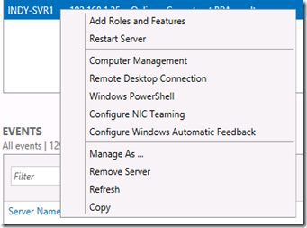 Easily open a Remote PowerShell Session on Server 2012