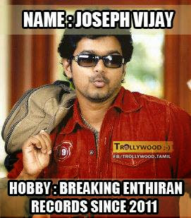 KATHTHI BEATS ENTHIRAN RECORD- FUNNY TROLL MEMES | FUNNY INDIAN ...