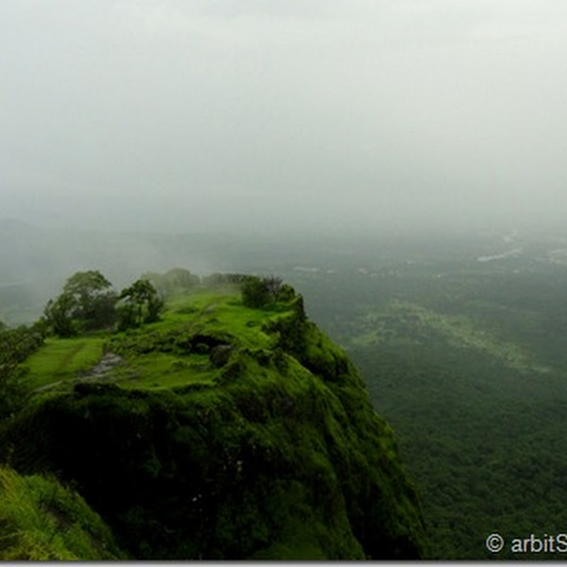 Atop Karnala fort in Rains: Drenched Bliss. ~ arbitSpeculations
