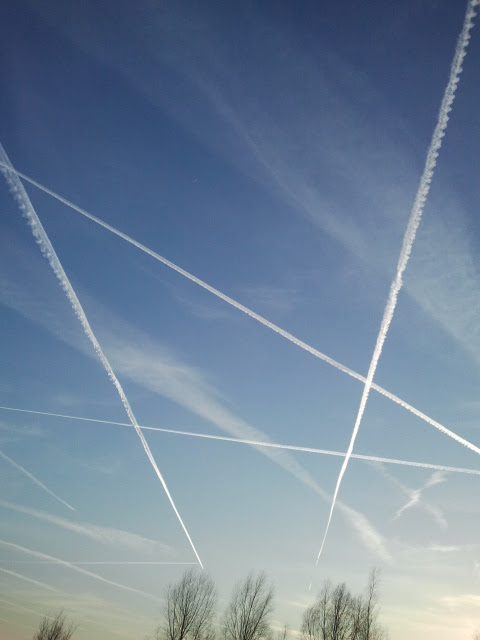 Smoke Lines Of Jet Flights - ReD-PiX