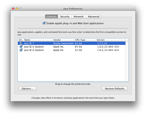 mog project: Installing Oracle JDK 7 in Mac OS X