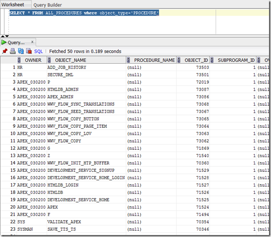 List Store procedure in DB2/Oracle/MSSQL | SQL Panda