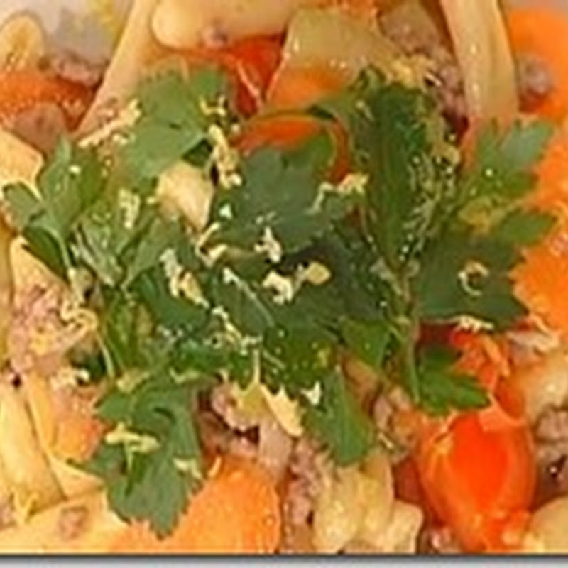 Fricelli pugliesi al ragù di vitello