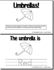 Spring Rain-Color, Count, and Water Cycle
