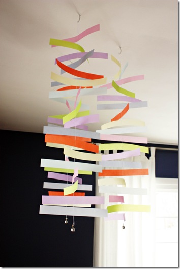 {So Much} Jane and Eugene: DIY colorful mobile, part 2.