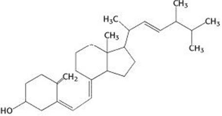 Bio Gallery: Calciferol molecular structure
