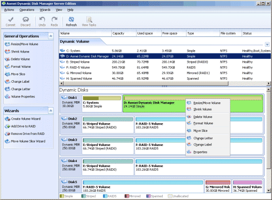 Aomei Dynamic Disk Manager