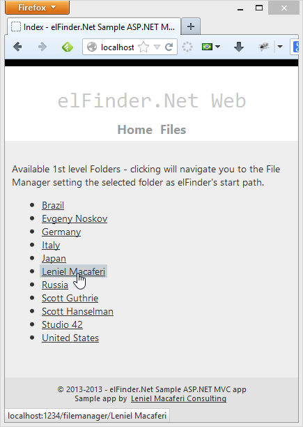 Leniel Maccaferri S Blog Manage Folders And Files In Your Asp Mvc App With Elfinder