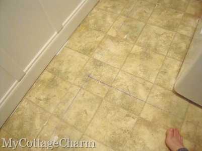 My Cottage Charm: How to Install a Floor…..Laundry Room Re-do