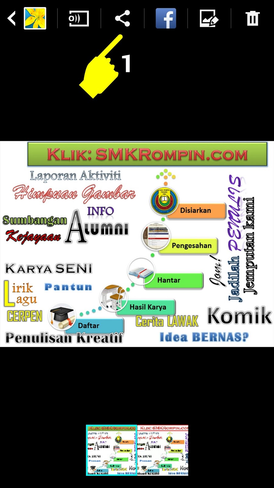 Panduan memyumbang maklumat di laman SMK Rompin | Blog SMKR