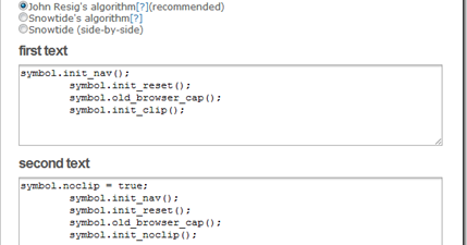 PiliApp Blog: Text diff online