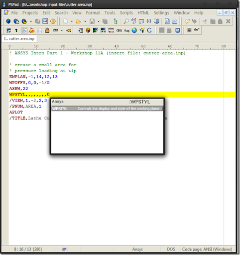 Ansys Apdl Commands Tutorial Bxexy