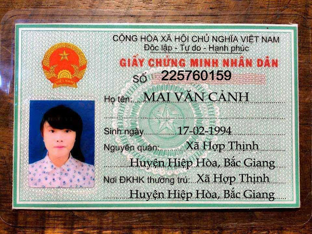 PSD CMND Nữ Chuẩn