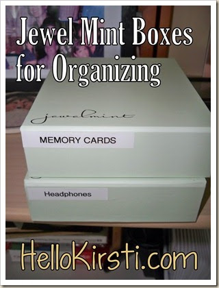 Hello Kirsti: Jewel Mint Jewelry Boxes for Organizing