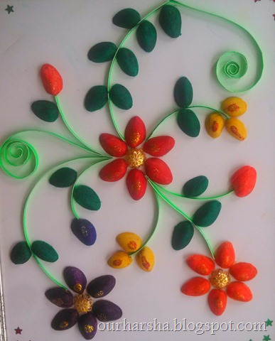 ::My Hobbies::: Colorful Pista Shell Flowers