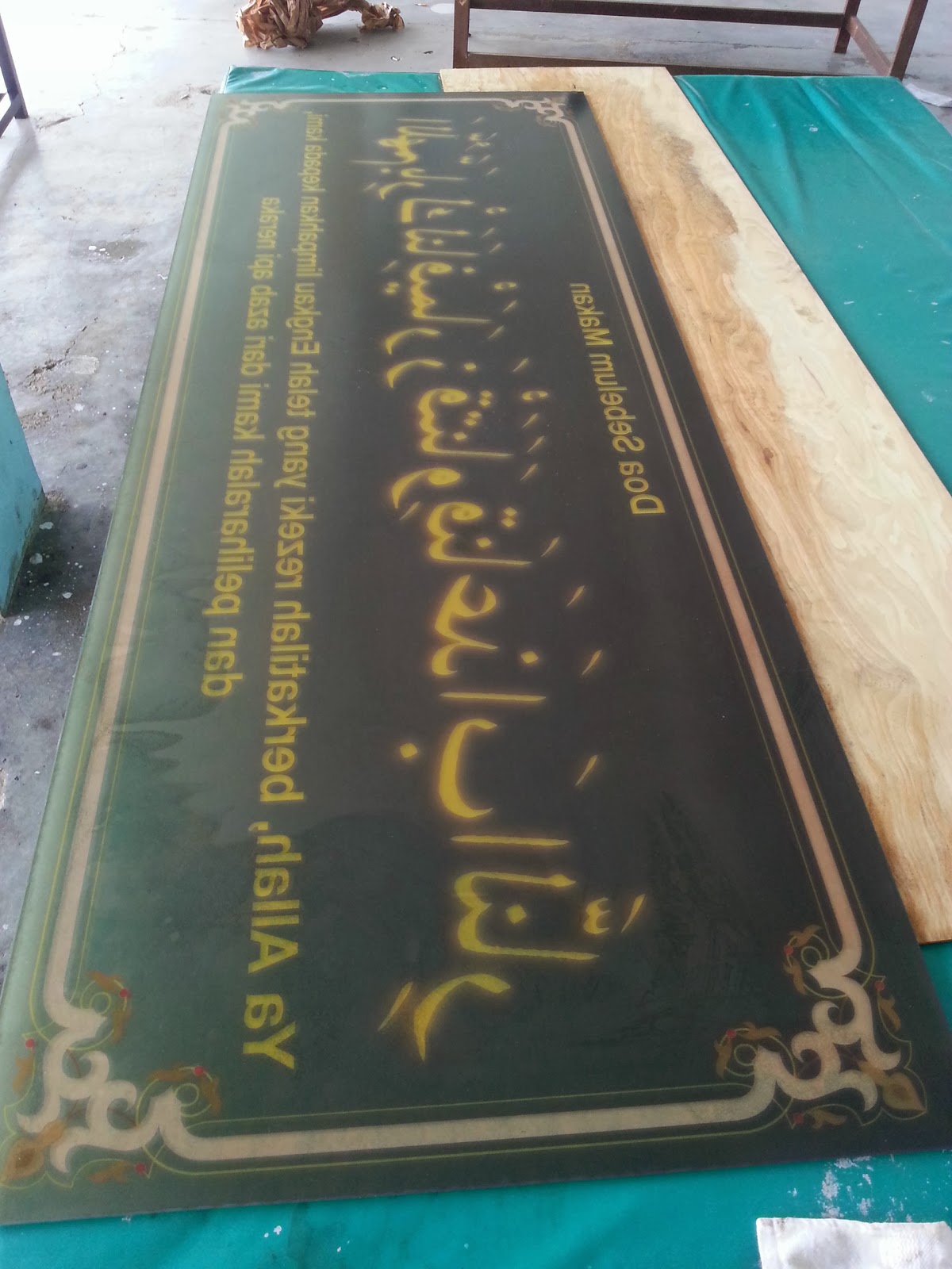 Acrylic + Transparent Sticker ( signage ) |