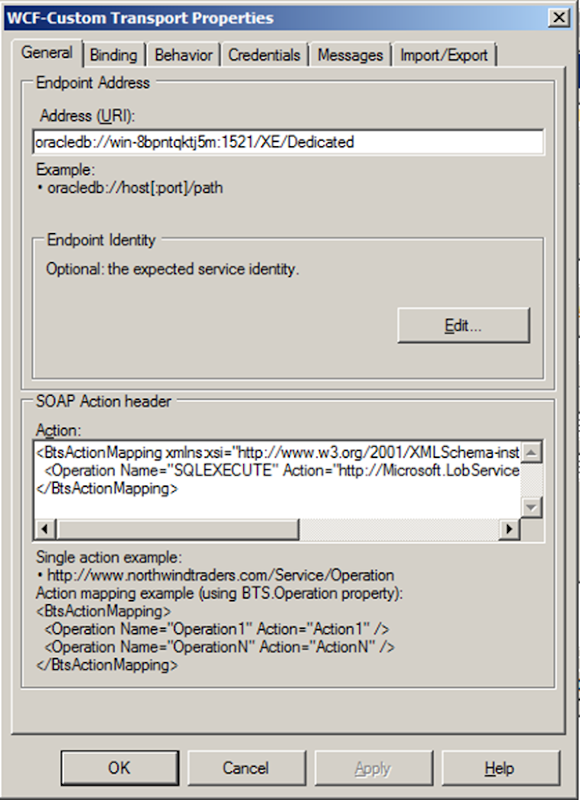 Sqlexecute Oracle 11g Xe Using Wcf Oracledbbinding Steef Jan Wiggers Blog