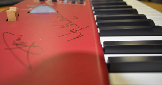 Nord | Take That signed keyboard for Willow Foundation
