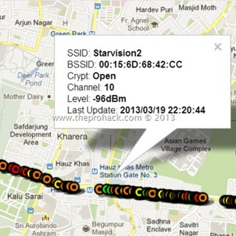 Wardriving at Delhi Updated –The OPEN, WEP & WPA faces of Delhi - Pro Hack