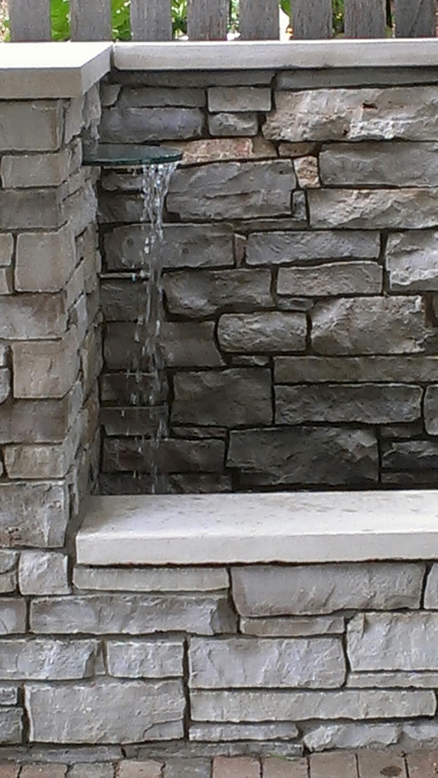 Sullivan Stone Works: Stone fountain with pond