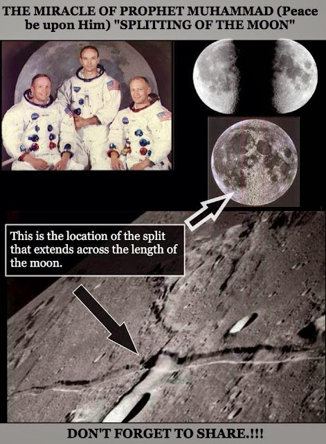 ISLAMLOGin: CRACK IN THE MOON PROVES THE MIRACLE OF PROPHET MUHAMMAD'S ...