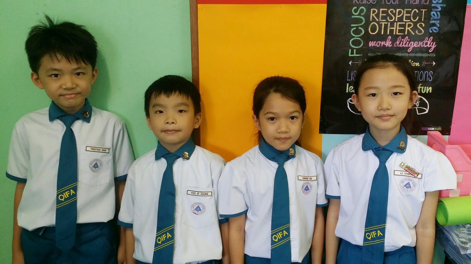 2014 Primary 1F Class Blog: Prefects of 2F