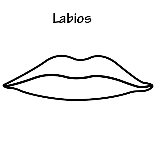 DIBUJOS DE LABIOS PARA COLOREAR