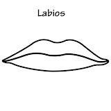 DIBUJOS DE LABIOS PARA COLOREAR
